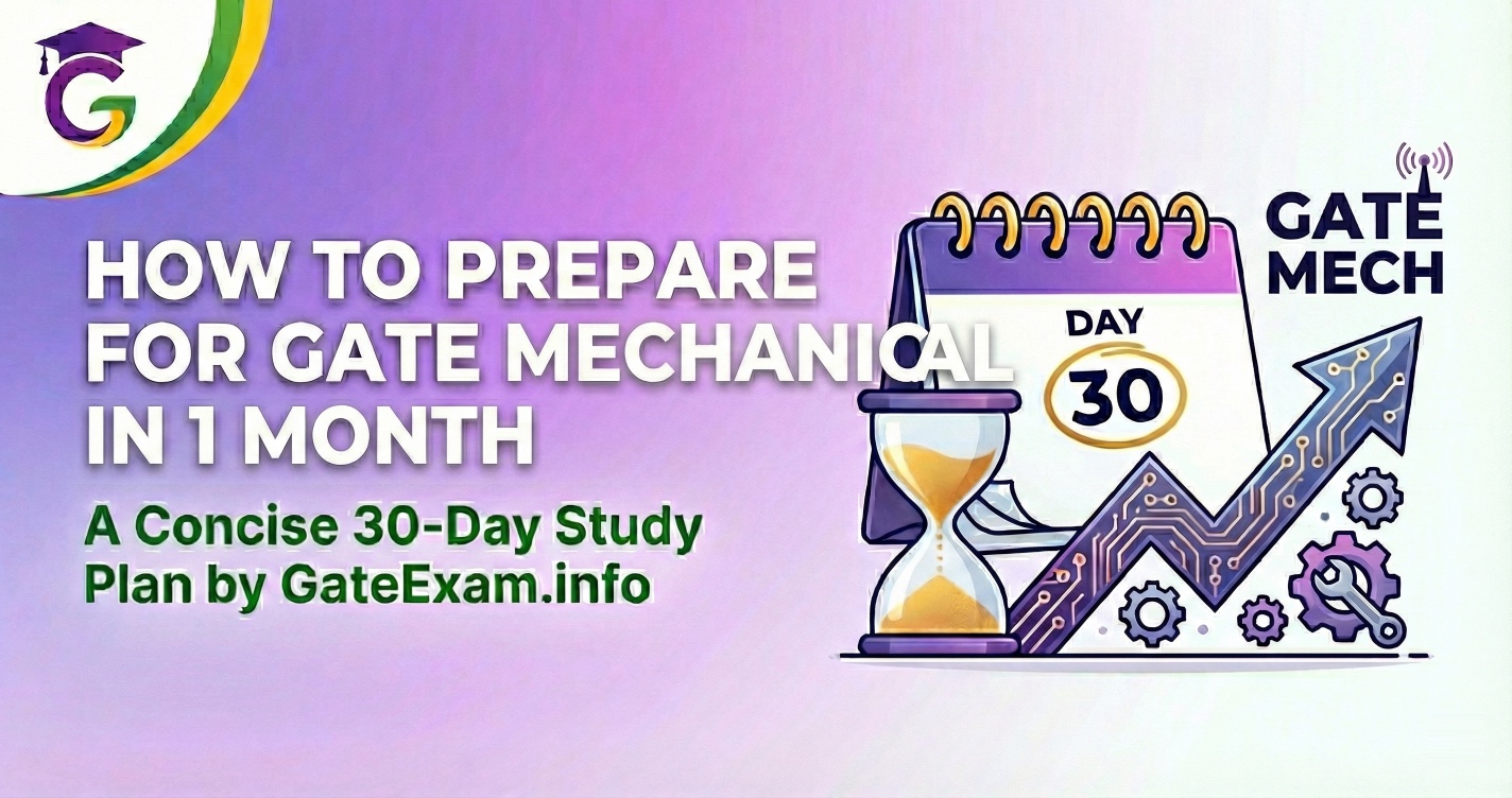 How to Prepare for GATE Mechanical in 1 Month - Last Month Strategy ...