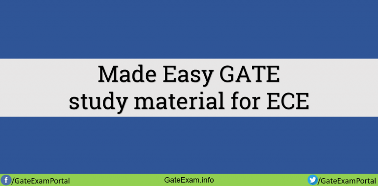 Made Easy Gate study material for ECE – Gate Exam info
